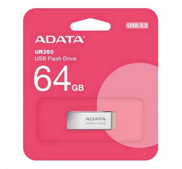 ADATA UR350 pendrive/USB Stick USB 3.2, Gen 1, 64GB BARNA UR350-64G-RSR ...
