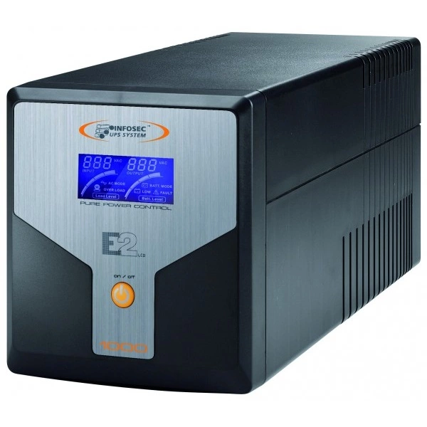 INFOSEC UPS E2 LCD - 1000 VA - Szinusz 65350 | pcx.hu