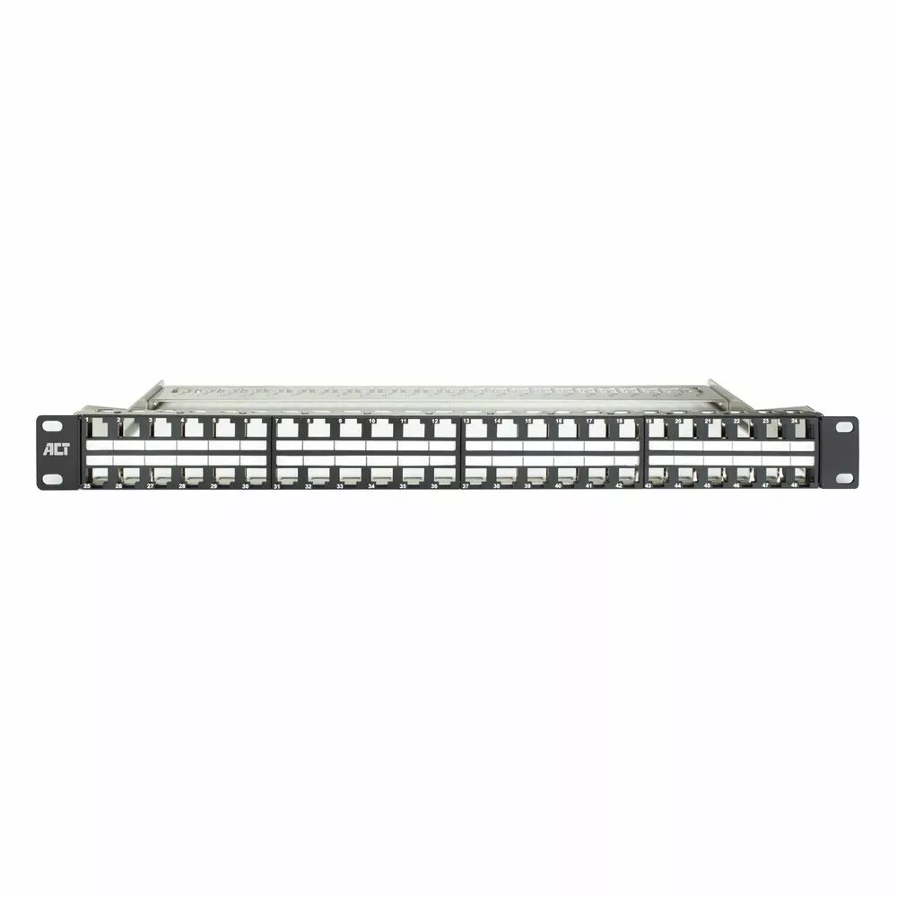 ACT 48-port Patch Panel 1U Black PP1031 | pcx.hu