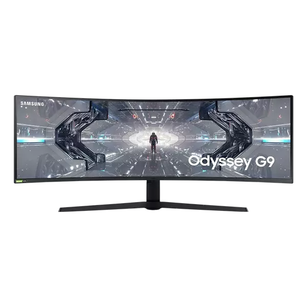 SAMSUNG Ívelt Gaming 240Hz VA monitor 49" G9, 5120x1440, 32:9, 1000cd ...