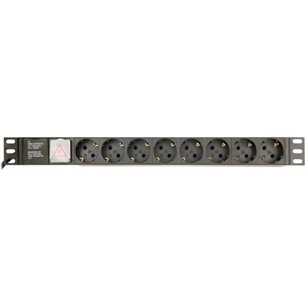 Gembird rackbe szerelhető 8xC14 dugalj 1U 16A elosztó 3m (EG-PDU-014 ...