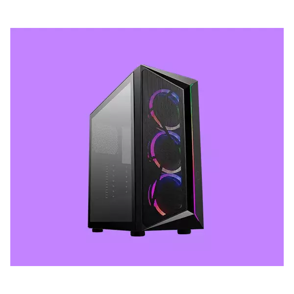 COOLER MASTER Ház Midi ATX CMP 510, 3x ARGB Ventilátor, Tápegység ...