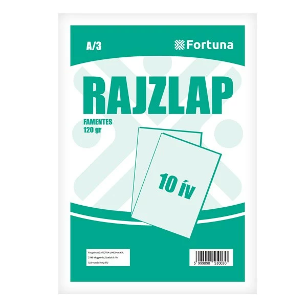 Rajzlap famentes FORTUNA A/3 120 g 10 íves 01.02526 | pcx.hu