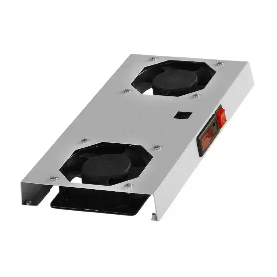 FORMRACK Ventilátor egység digitális termosztáttal, 2 ventilátor (fali ...