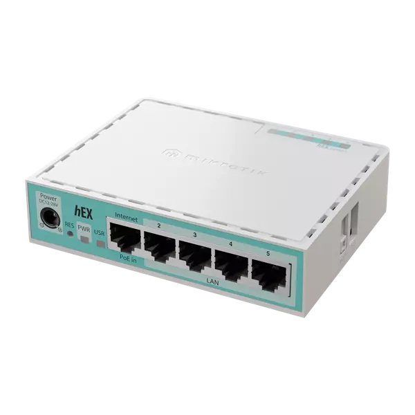 MikroTik hEX (2024 verzió) E50UG L4 512MB 5xGbE LAN port router | pcx.hu
