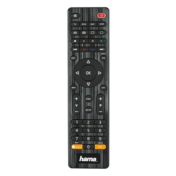 Hama 4-in-1 univerzális infra távvezérlő fekete 12306 | pcx.hu