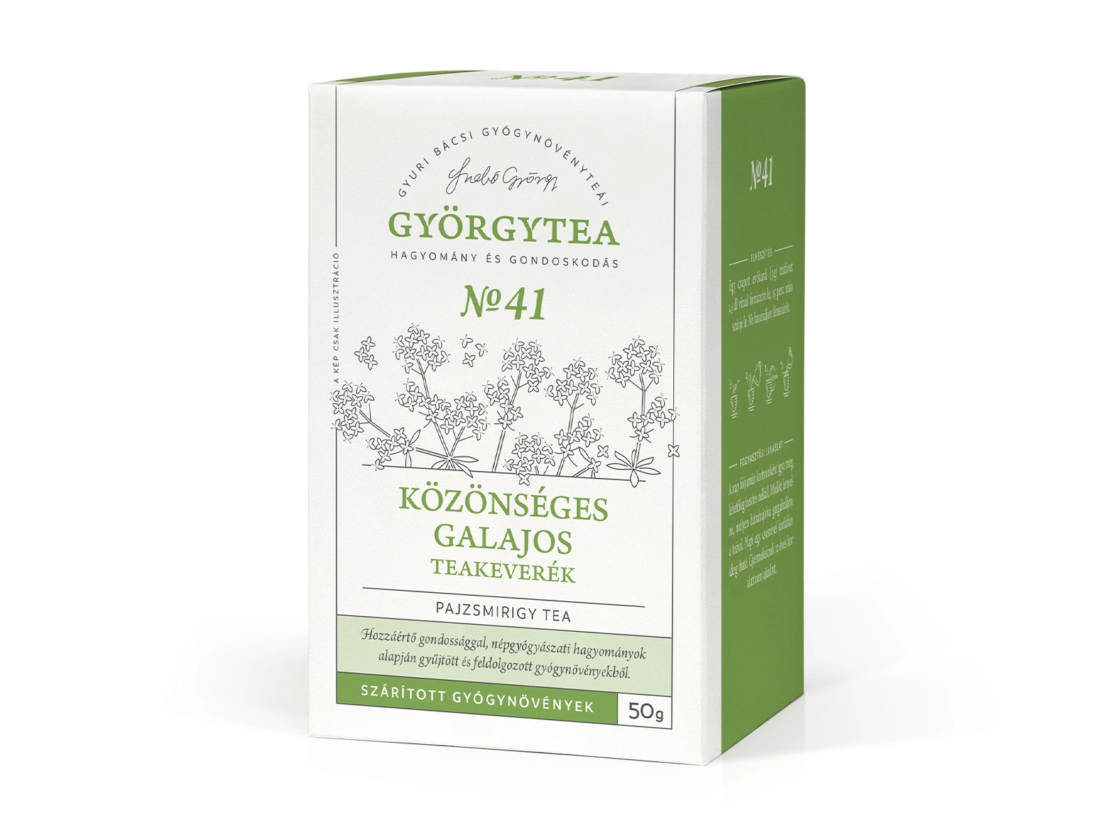GYÖRGYTEA NO41 KÖZÖNSÉGES GALAJOS TEAKEVERÉK (PAJZSMIRIGY TEA) 50G | pcx.hu