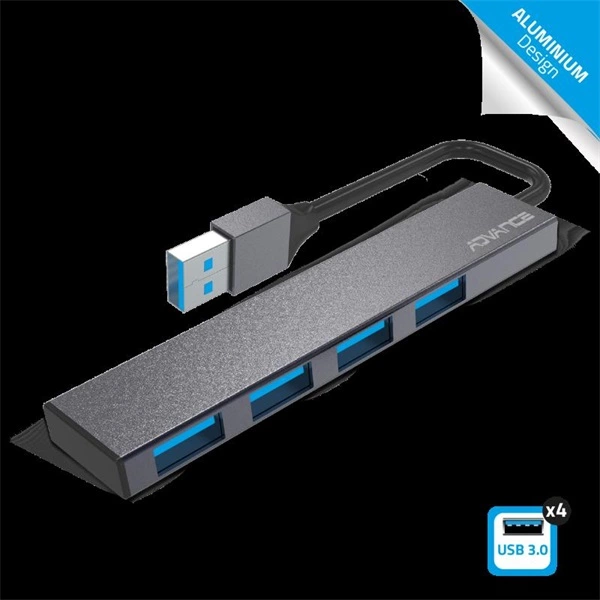 Advance USB Hub - XPAND SMART (USB-A to 4x USB-A3.0, szürke) HUB-405AL ...