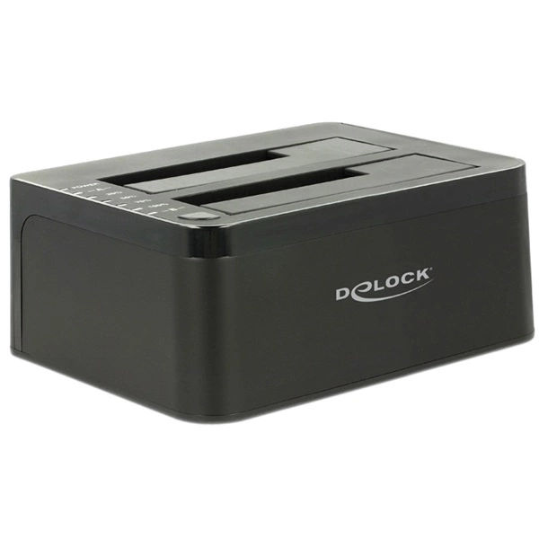 DELOCK USB 5 Gbps Docking Station 2x SATA HDD / SSD klónozás funkció ...
