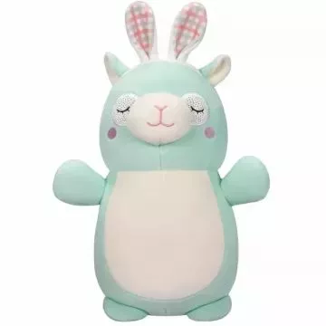 Squishmallows: HugMee Miley, a menta színű láma plüss nyuszifülekkel ...