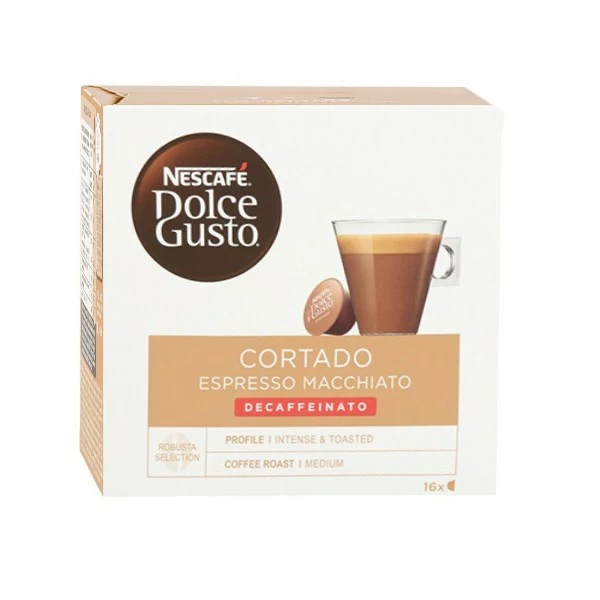 Kávékapszula NESCAFE Dolce Gusto Cortado koffeinmentes 16 kapszula ...