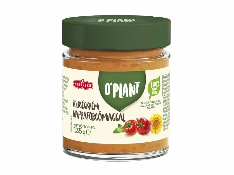 PODRAVKA OPLANT VEGAN ZÖLDSÉGKRÉM NAPRAFORGÓMAGGAL 135G | pcx.hu