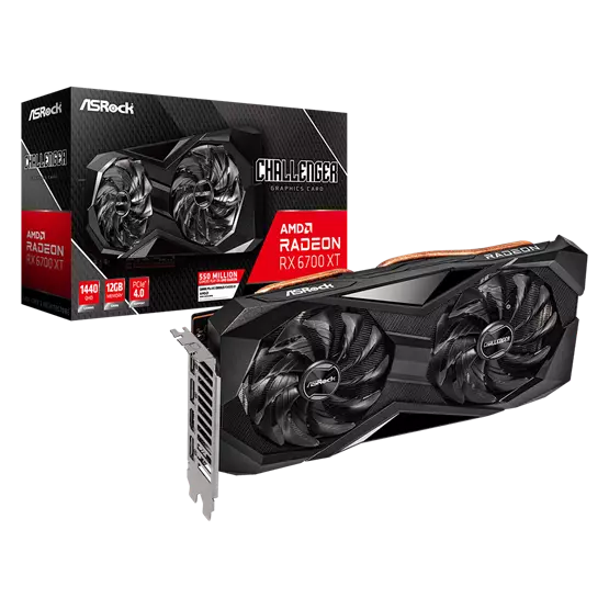 ASRock RX 6700 XT Challenger D OC 12GB GDDR6 videokártya (RX6700XT CLD ...