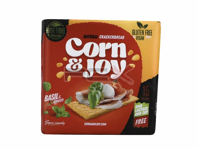 GLUTÉNMENTES CORN&JOY EXTRUDÁLT KENYÉR BAZSALIKOM,PARADICSOM 80G | pcx.hu